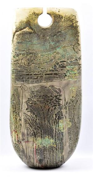 Peter Hayes | A tall raku bow (1997) | MutualArt