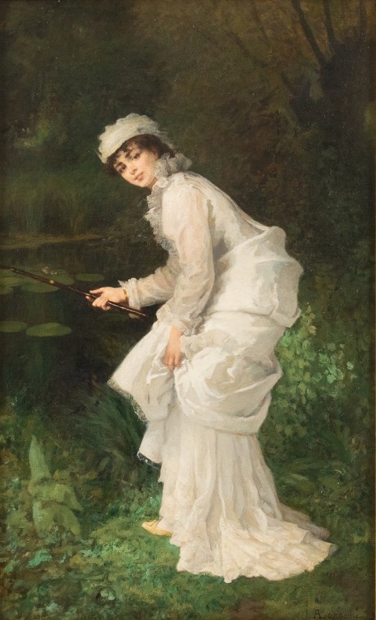 Armand Laroche | La pêche (1879) | MutualArt