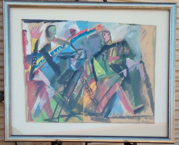 Siegfried Anzinger | Gross Figurengruppe (1971) | MutualArt
