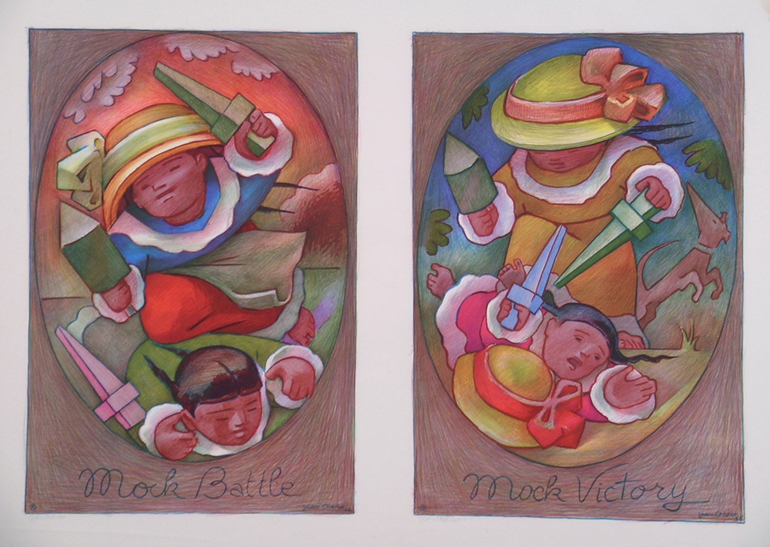 Jean Charlot | Mock Battle & Mock Victory (1956) | MutualArt