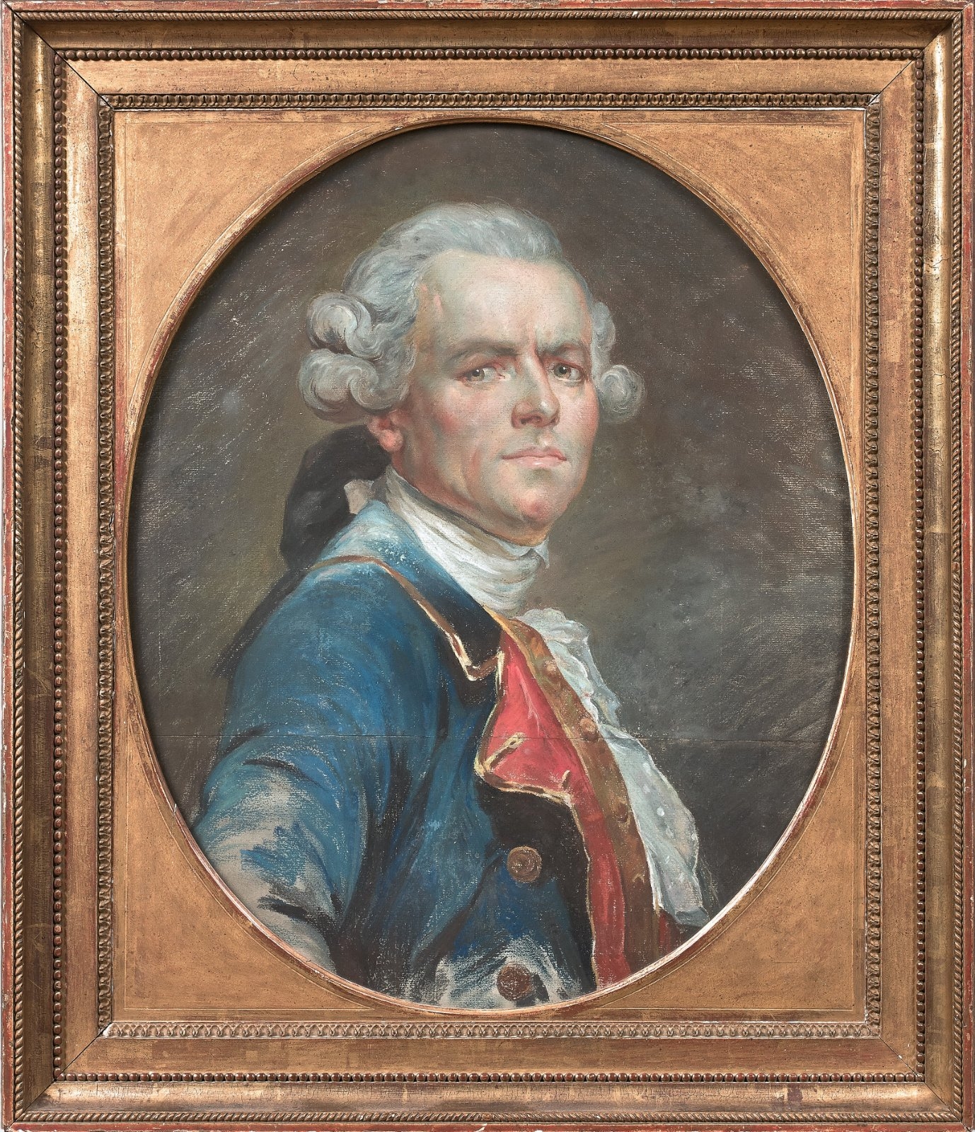 Joseph Ducreux | Self portrait in naval officer | MutualArt