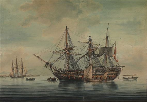 French School, 19th Century | Le HMS Phaeton | MutualArt