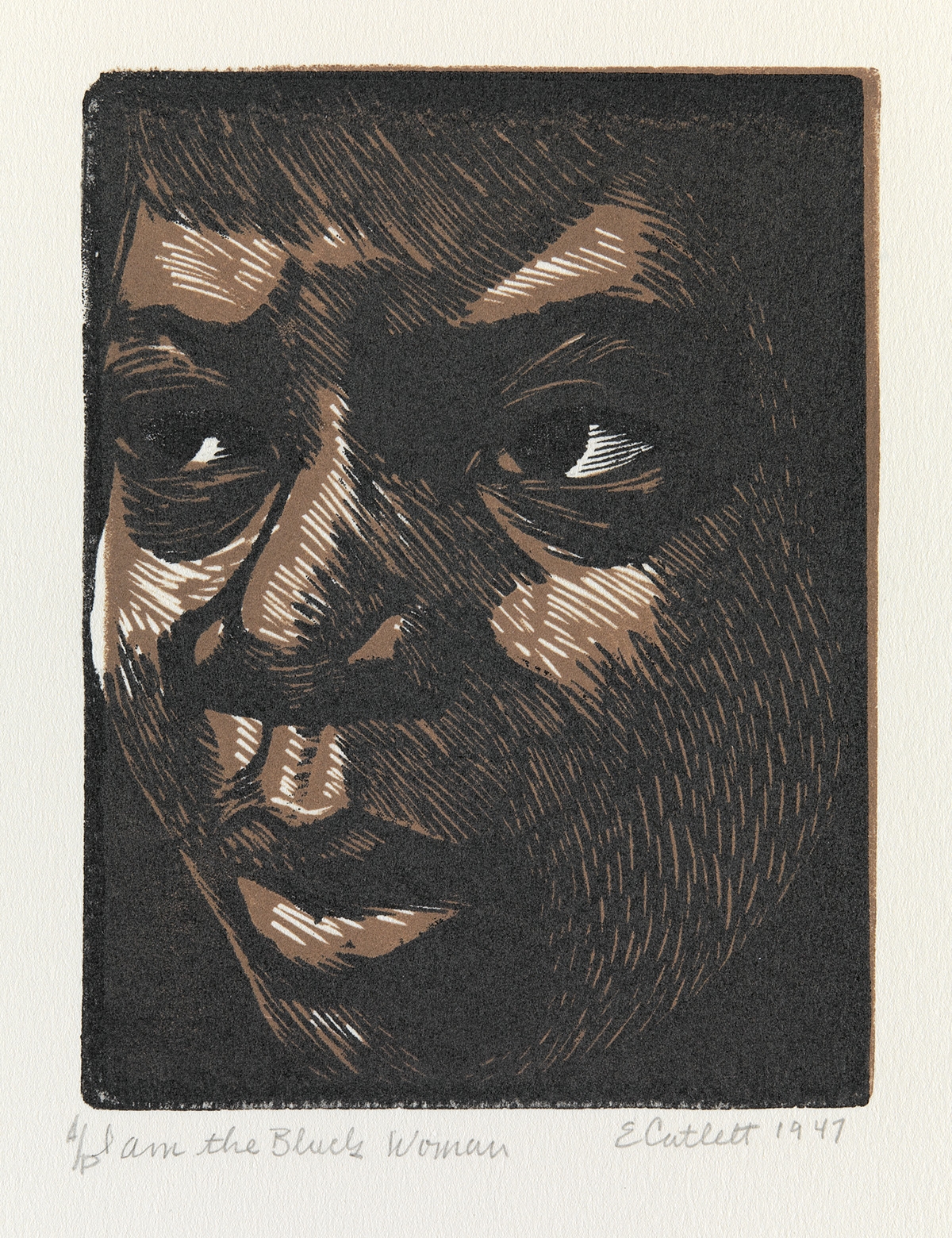 Elizabeth Catlett | I Am the Black Woman | MutualArt