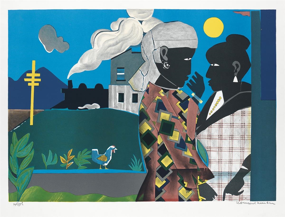 Romare Bearden | The Conversation (1979) | MutualArt