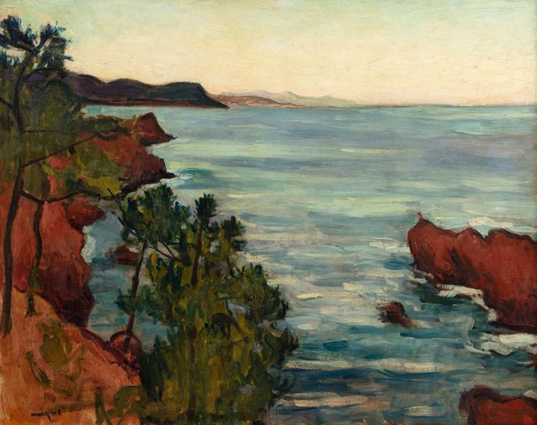 Albert Marquet | Le Trayas, calanques Roches rouges (1905) | MutualArt