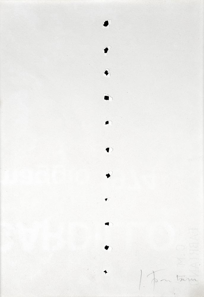 Lucio Fontana | Spatial Concept (1965) | MutualArt