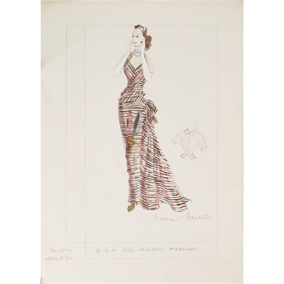 Norman Hartnell | GROUP OF ROYAL FASHION DESIGNS (1950s) | MutualArt