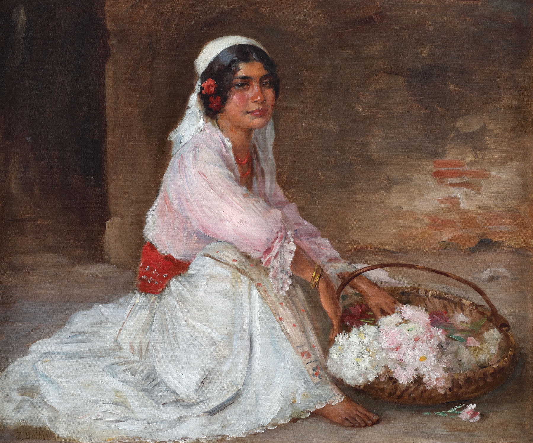 Pierre Auguste Bellet | Florăreasă | MutualArt