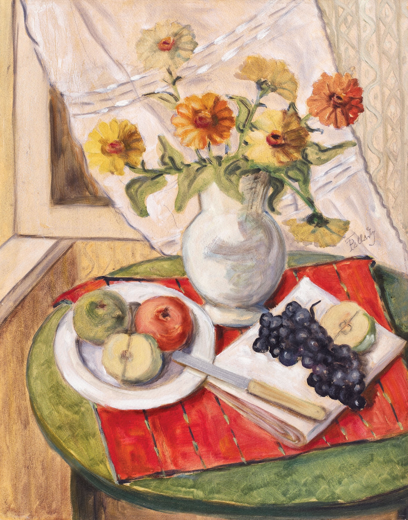 Theodor Pallady | Natură statică cu tufănele și fructe | MutualArt