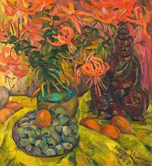 Irma Stern | Still Life with Roses (1952) | MutualArt