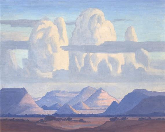 Jacob Hendrik Pierneef | Mountain Landscape with Clouds (45) | MutualArt