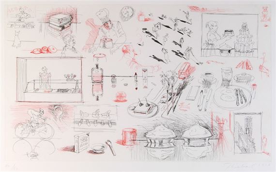 Wayne Thiebaud | Sketches (1995) | MutualArt