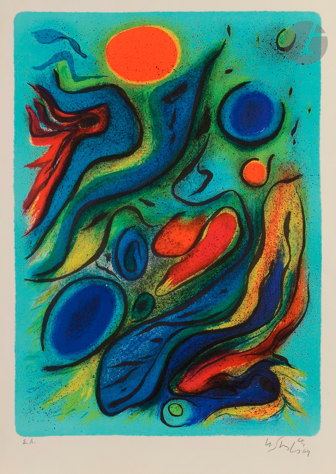 Gustave Singier | Composition (1969) | MutualArt