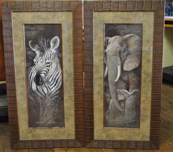 Ruane Manning | Two works: Zebra; Elephant | MutualArt