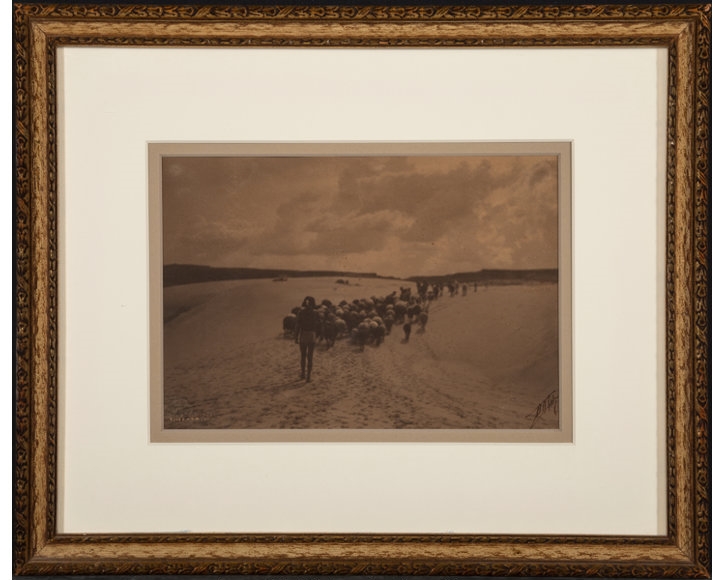Edward S. Curtis | Hopi Boy Herding Sheep (1905) | MutualArt