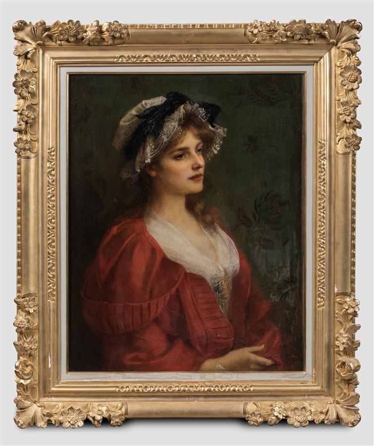 Albert Lynch | PORTRAIT DE JEUNE FEMME | MutualArt