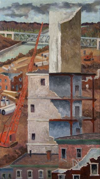 Allan Freelon | Industrial Scene | MutualArt