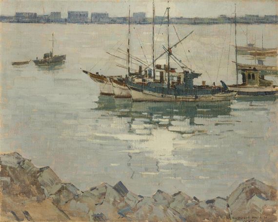 Paul Sample | Fishing Boats, (1930) | MutualArt