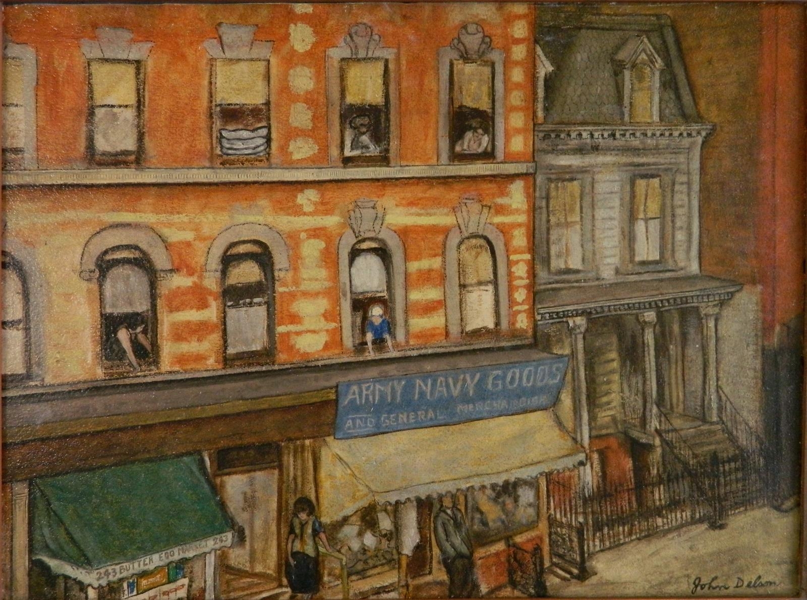 John Delson | City Streetscape (1930) | MutualArt