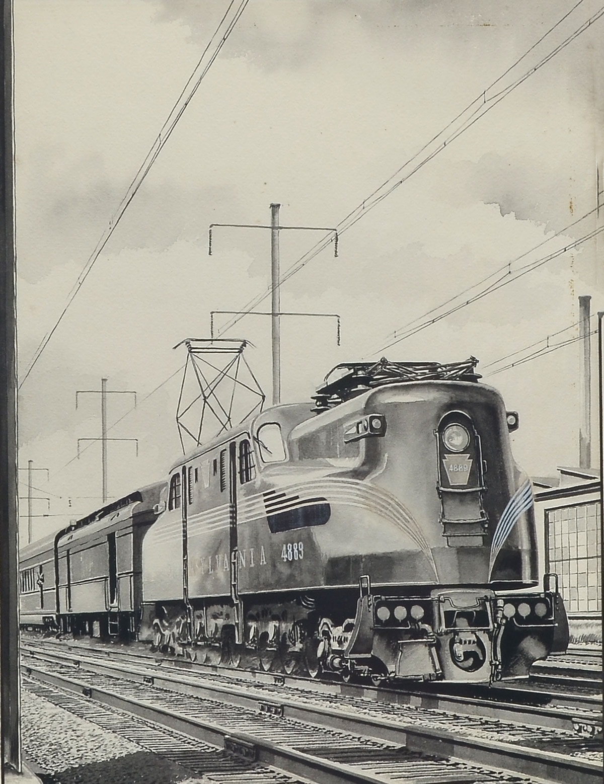 Howard Fogg | Pennsylvania Locomotive 4889 | MutualArt