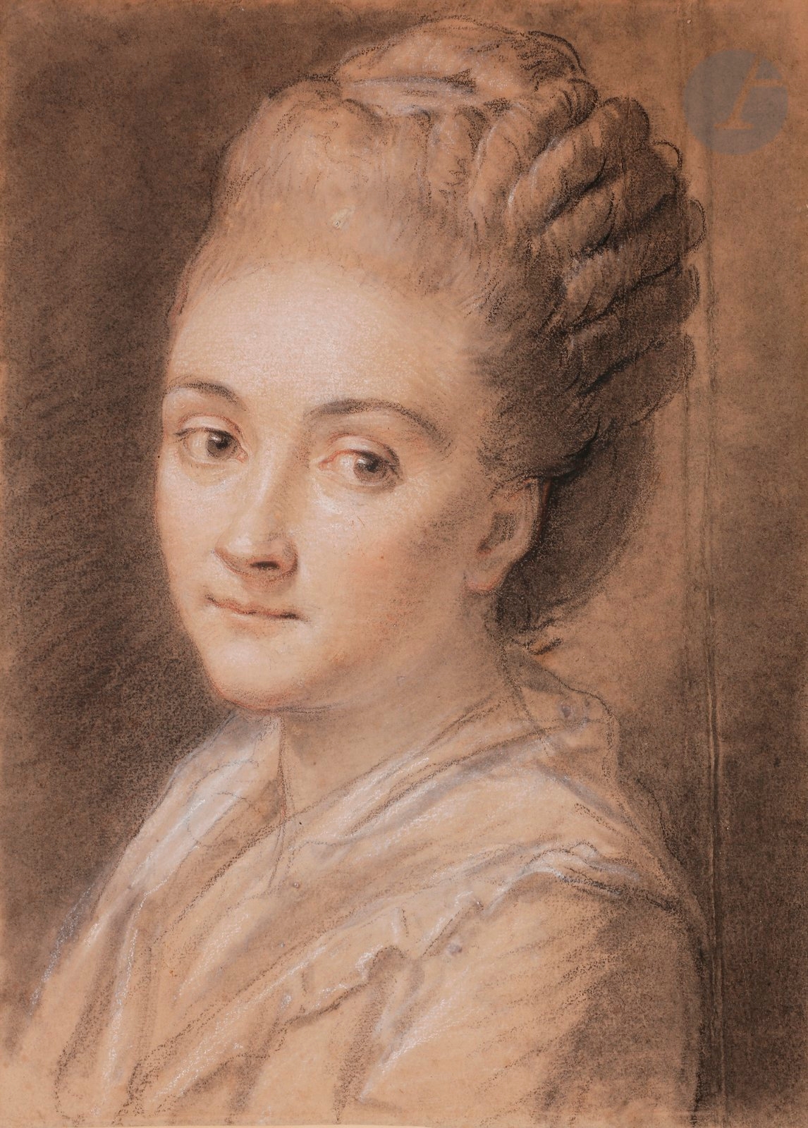 Francois-Hubert Drouais | Portrait de femme de trois-quart | MutualArt