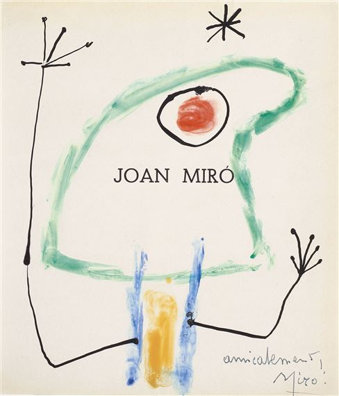 Joan Miró | Set of 3;Pour Gaëtan Picon; A Gaetan Picon ;Pour Gaetan ...