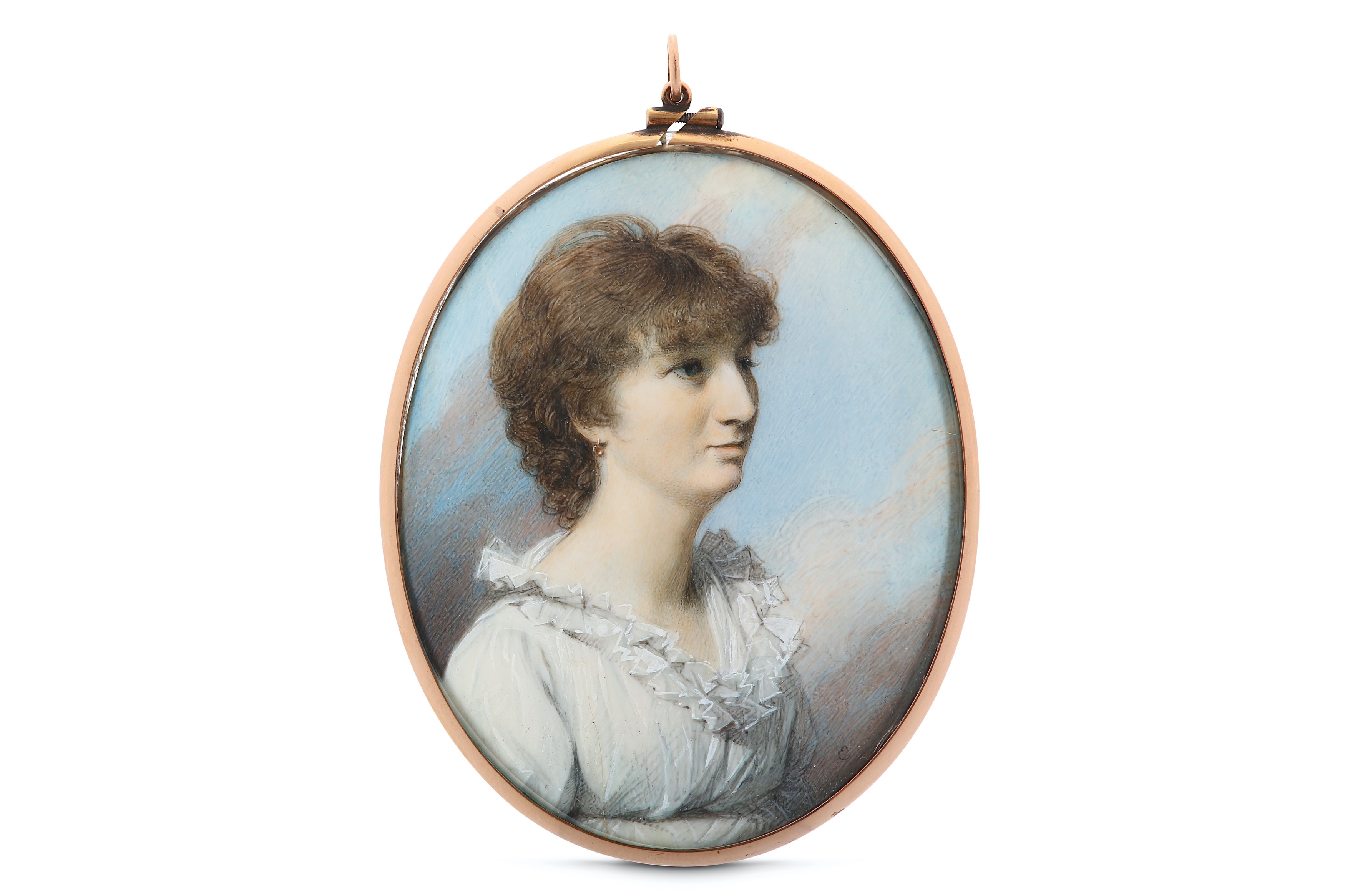 George Engleheart | Portrait miniature of Lady Barkly facing three ...