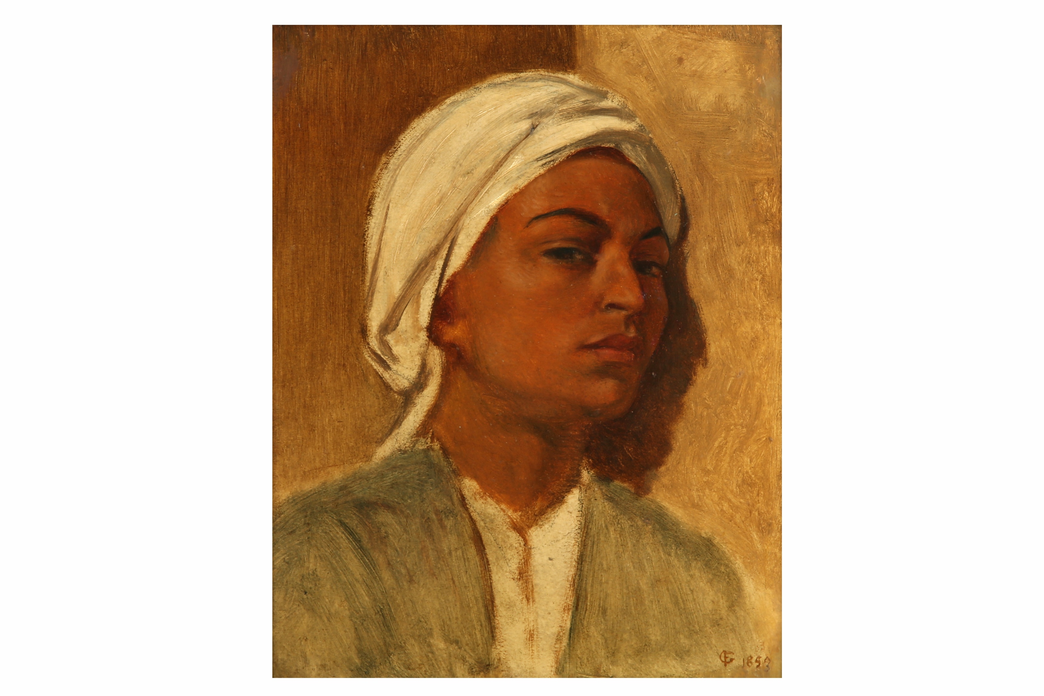 Frederick Goodall | Portrait of a young man | MutualArt