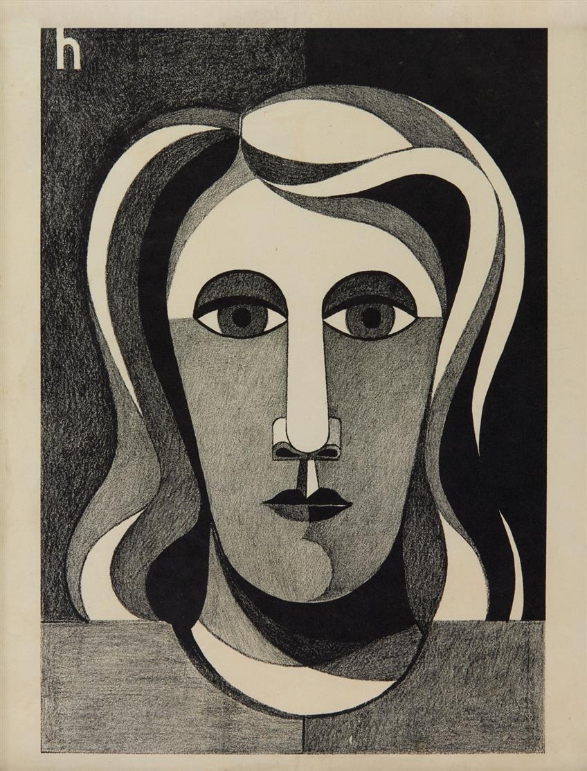 Heinrich Hoerle | FRAUENKOPF (TRUDE ALEX?) (1932) | MutualArt