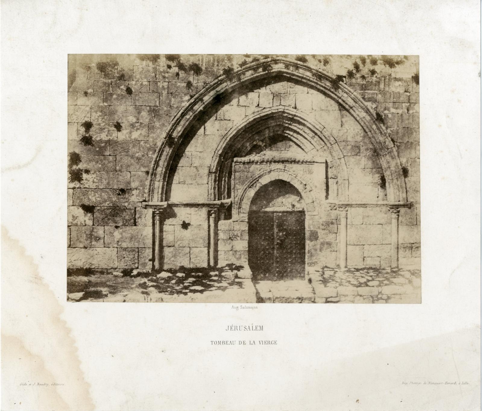Auguste Salzmann | Jérusalem, Tombeau de la Vierge (Circa 1856) | MutualArt