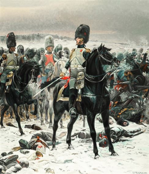 Édouard Jean Baptiste Detaille | “Colonel Lepic at Eylau with ...