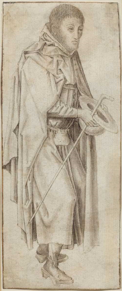 Franco-Flemish School, 16th Century | Depiction of a pilgrim with hat ...