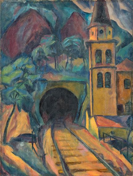 Ignaz Epper | Eisenbahntunnel (Circa 1920) | MutualArt