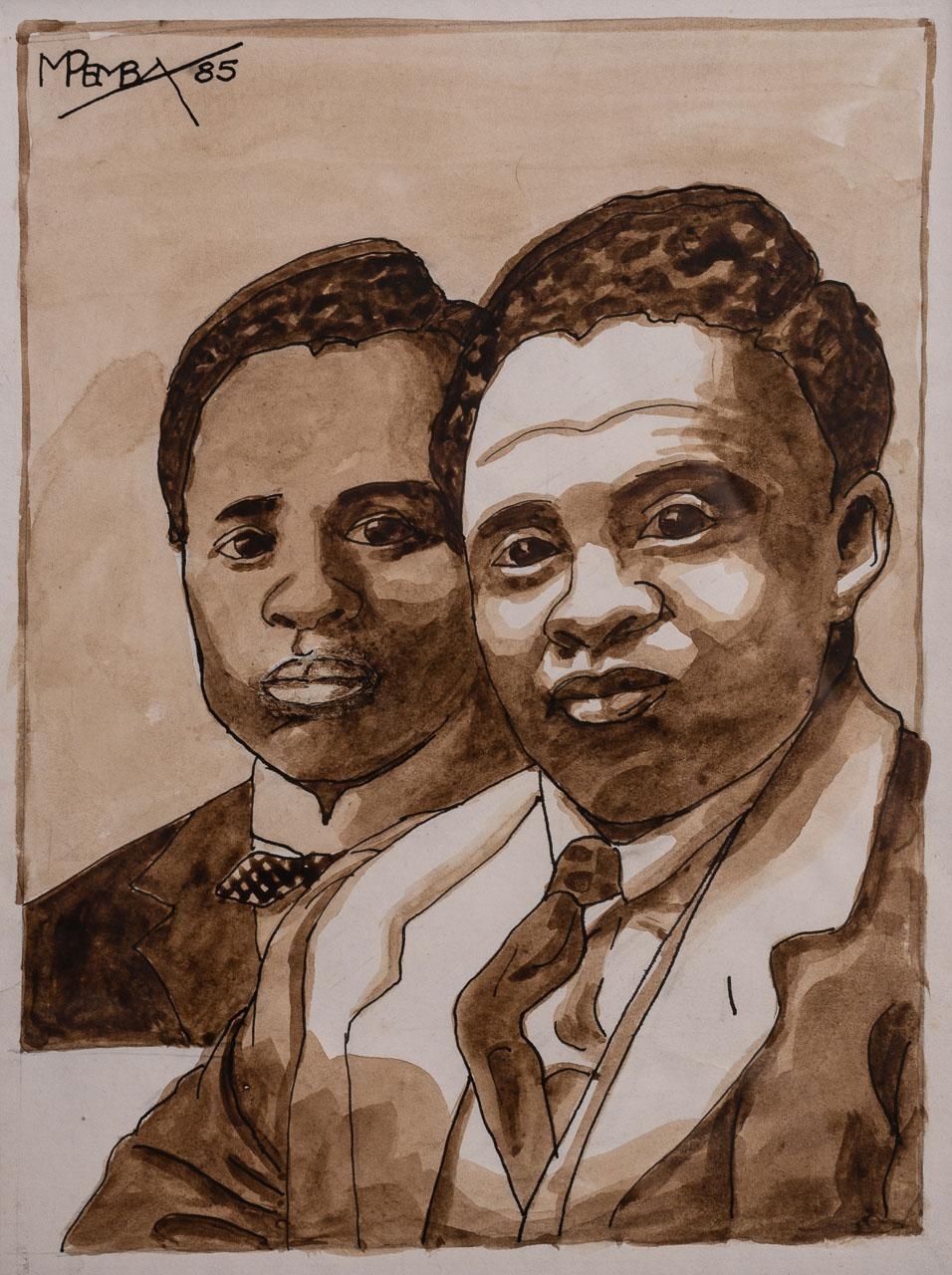 George Pemba | PORTRAIT OF SOL PLAATJE: STUDY 2 (1985) | MutualArt