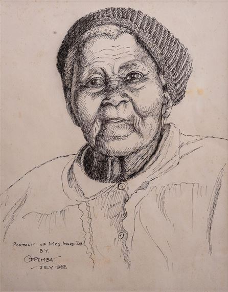George Pemba | PORTRAIT OF MRS MAUD ZIBI (1982) | MutualArt