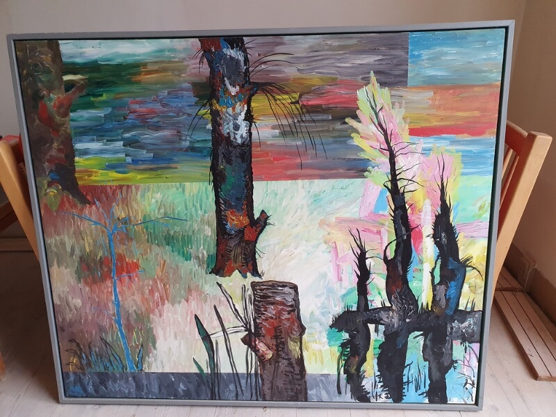 Hans Helge Nielsen | Træer landskab'' (Trees landscape) | MutualArt