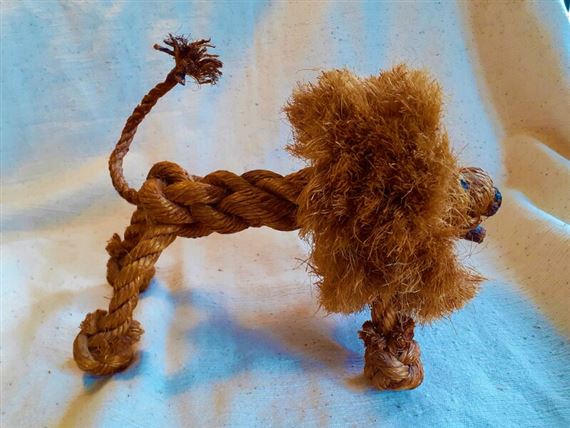 Jørgen Bloch | Lion of braided rope | MutualArt