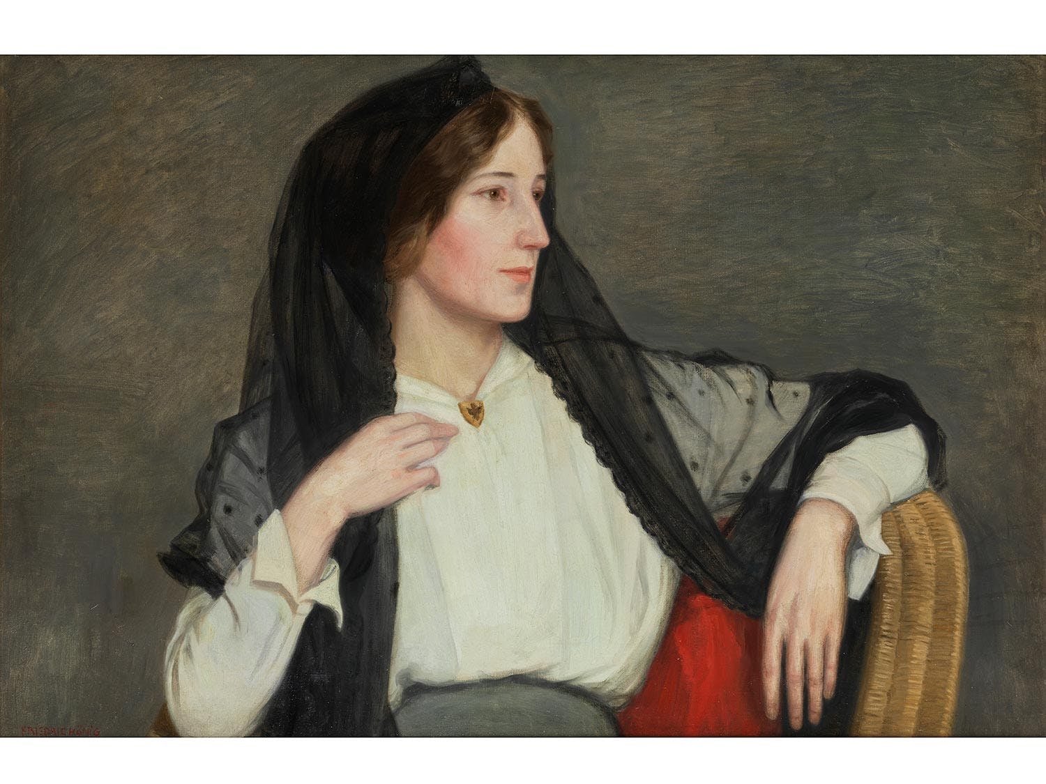 Friedrich König | PORTRAIT OF A LADY (1912 - 1915) | MutualArt