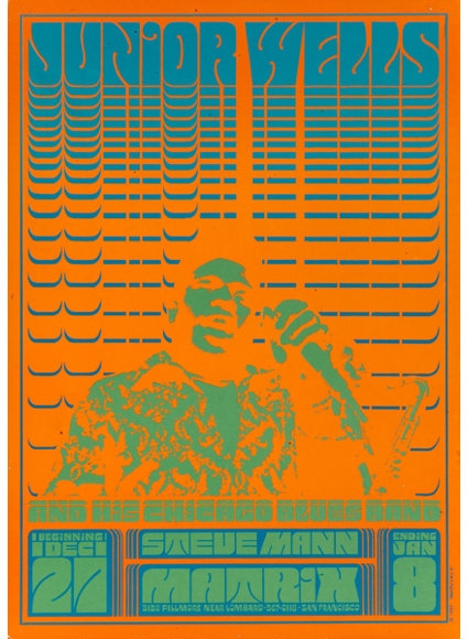 Victor Moscoso | Neon Rose #1: Junior Wells and his Chicago Blues Band ...