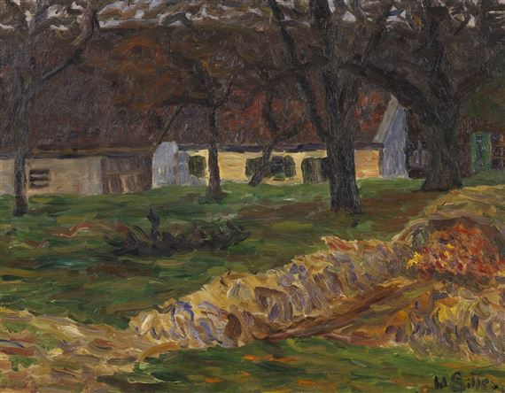 Werner Gilles | Bauernhäuser (Circa 1918) | MutualArt