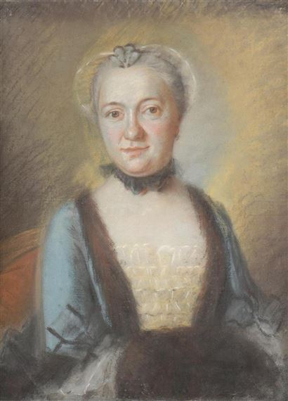 French School, 18th Century | Portrait présumeé de Madame Geoffrin ...