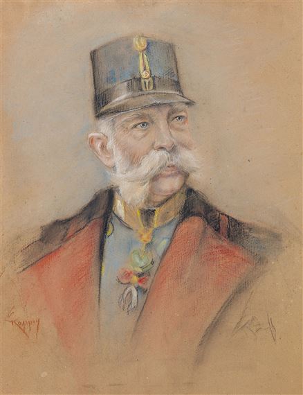József Árpád Koppay | Portrait of Emperor Francis Joseph I in uniform ...
