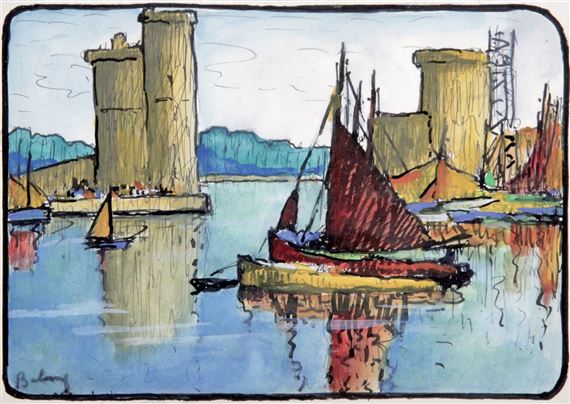 Gaston Balande | Le port de la Rochelle | MutualArt