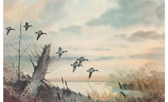 Les Kouba | Canvasbacks to Rest | MutualArt