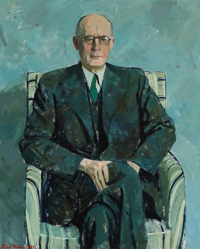 Olaf Rude | Portrait of Oskar Ekman (1949) | MutualArt