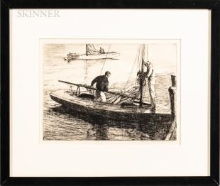 Yngve Edward Soderberg | Preparing the Sailboat | MutualArt