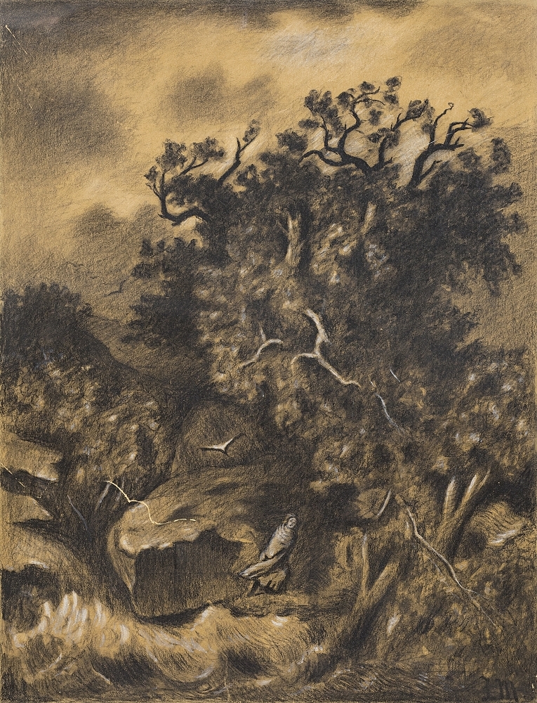 Julius Eduard Marak | Doeses on a forest glade | MutualArt