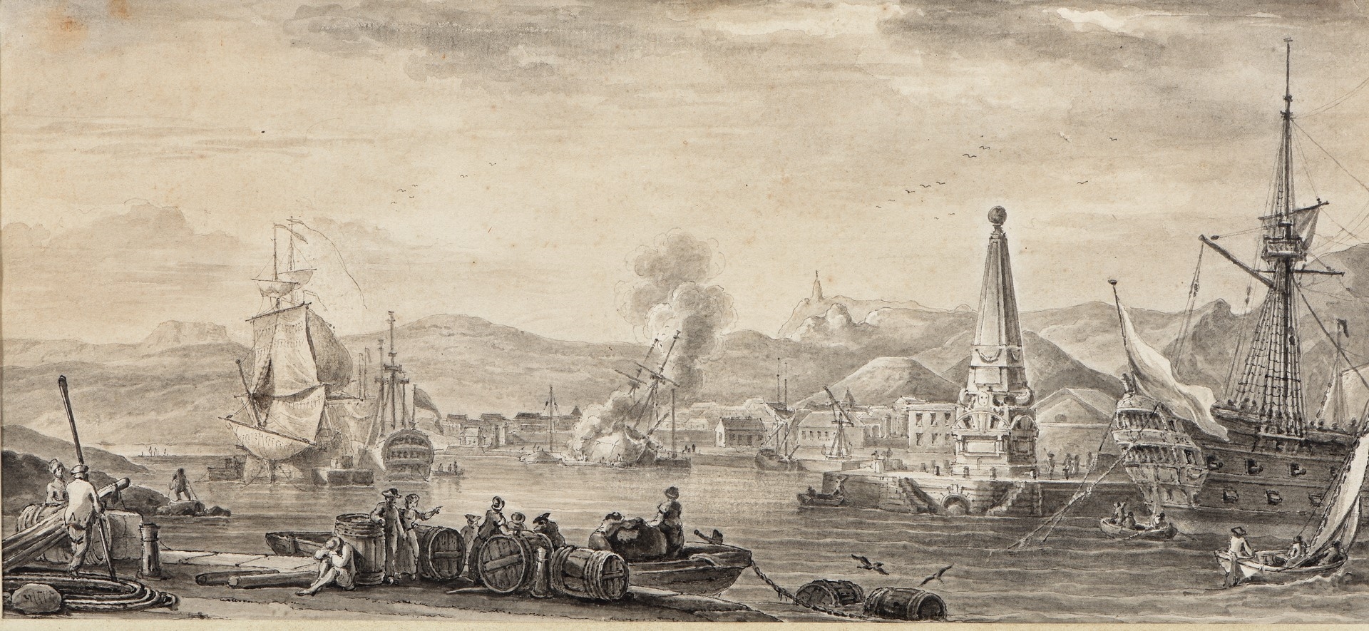 Nicolas-Marie Ozanne | Le Port-Louis dans l'Ile de France | MutualArt