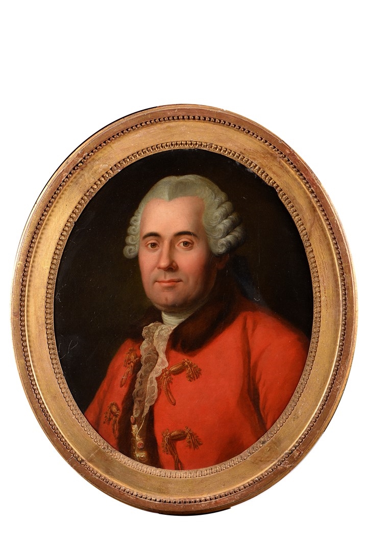 Jean-Laurent Mosnier | Portrait d'homme élégant en habit rouge | MutualArt