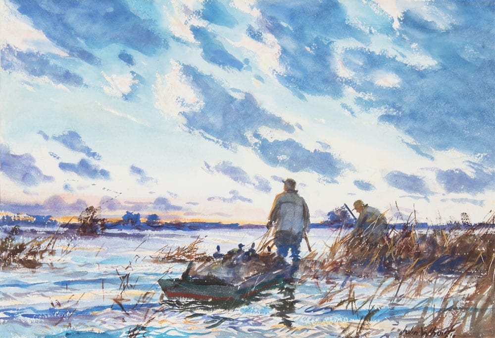 John Whorf | ROWERS IN A HARBOR | MutualArt